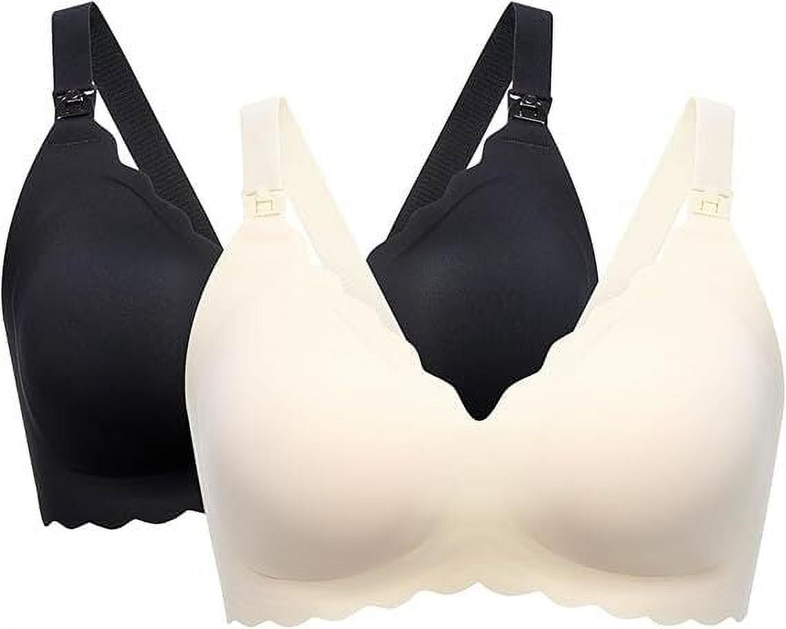 Momcozy Nursing Bras for Breastfeeding, Seamless Pregnancy Maternity ...