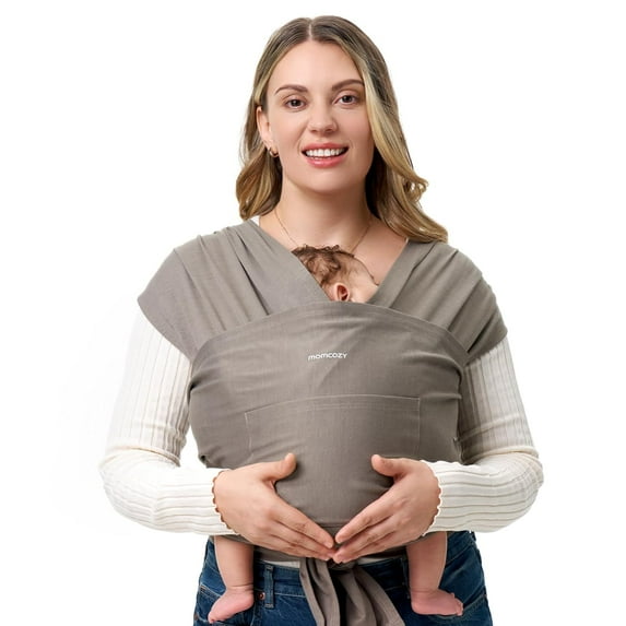 Momcozy Baby Wrap Carrier, Easy to Wear Infant Carrier, Lightweight ...