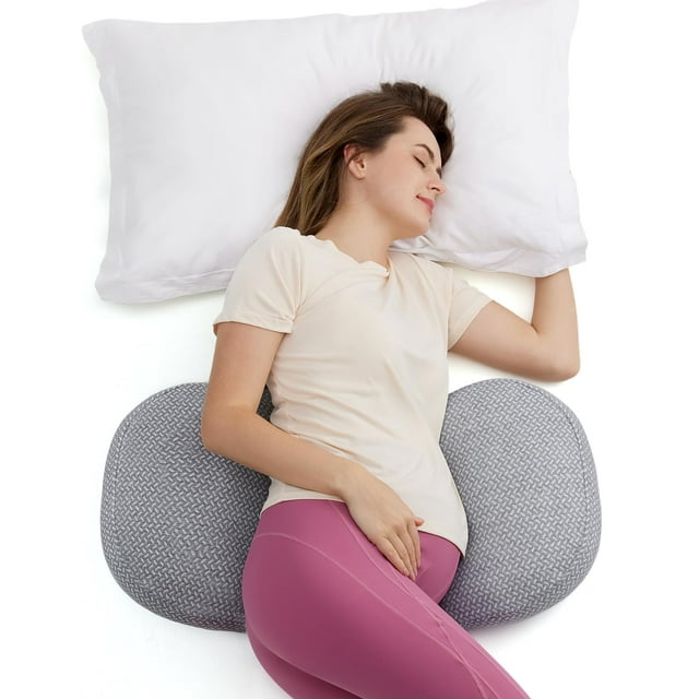 Momcozy Full Body Pregnancy Pillow, Adjustable Sleeping Support for ...