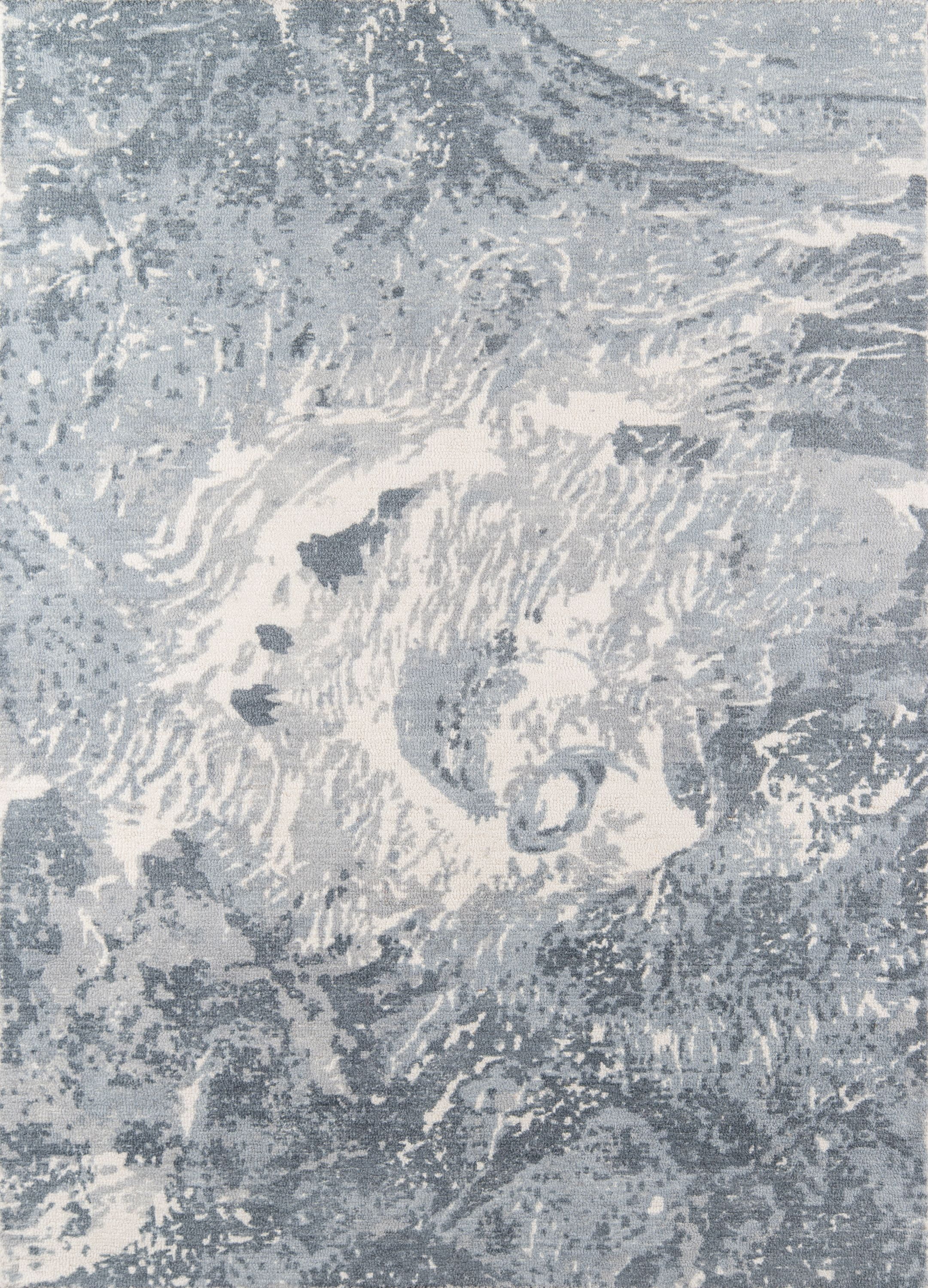 Momeni Abstract Farmhouse Area Rugs, Blue, 60" x 91.2" - Walmart.com