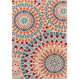 Momeni BAJA0BAJ24MTI1837 Baja Collection Area Rug, 1'8" x 3'7", Multi ...