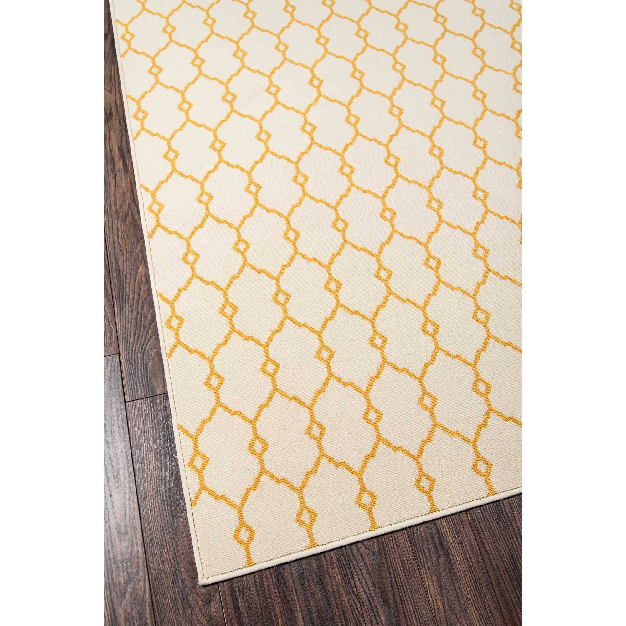 Momeni Baja Trellis Indoor Outdoor Rug Yellow 2'3" x 4'6" 2' x 3 ...