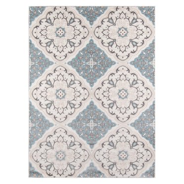 Momeni Isabella Oriental and Overdyed Traditional Area Rugs, Blue ...