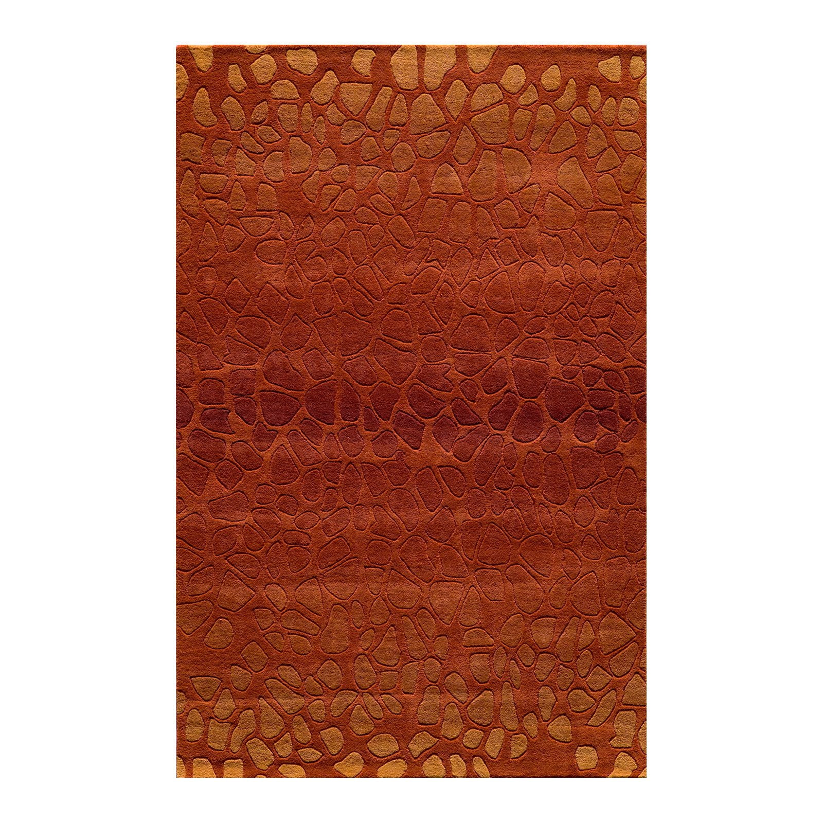Momeni Contemporary Runner Area Rug, Paprika, 2'3" X 8' Runner ...