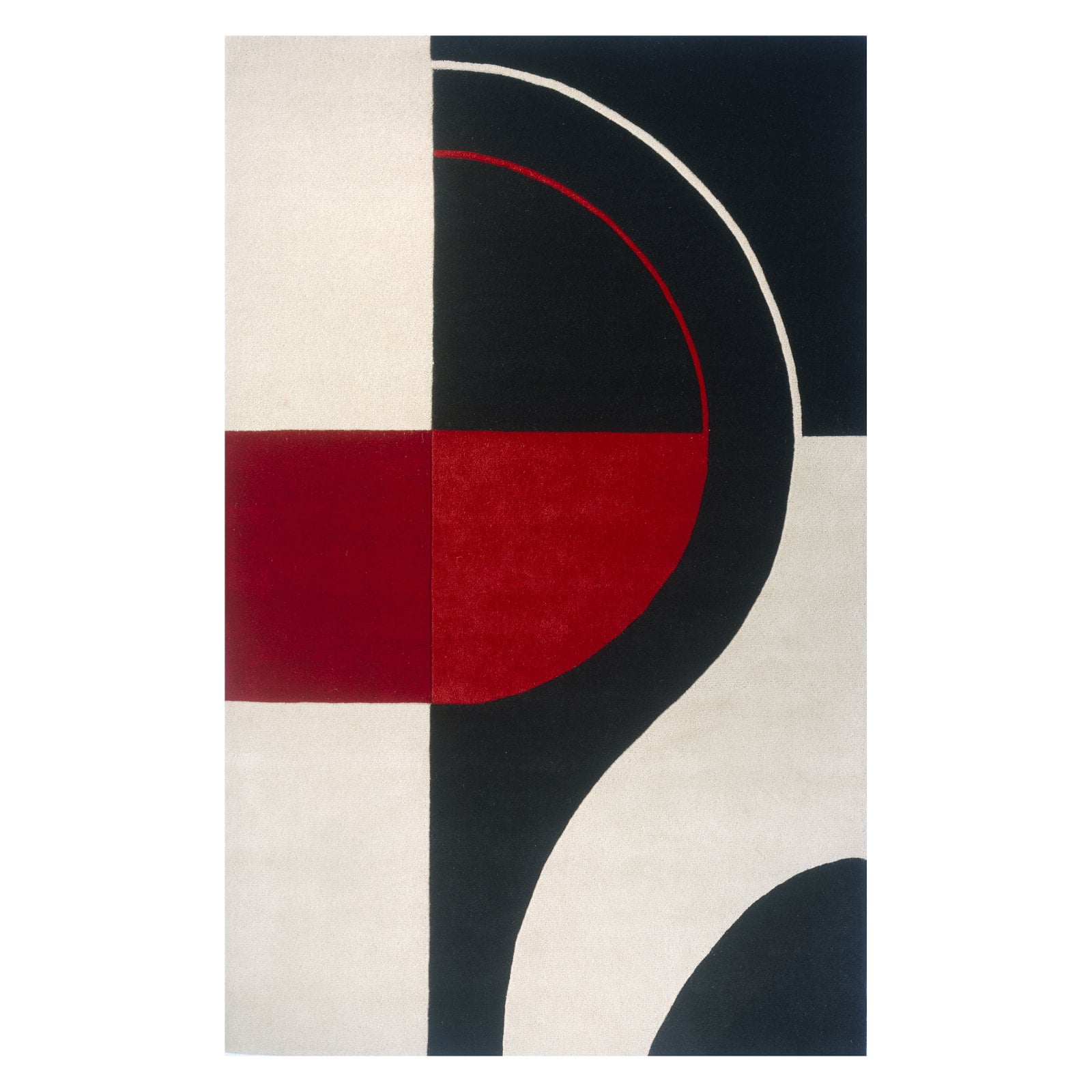 Momeni Delhi 3'6" X 5'6" Contemporary Hand Tufted Wool Rug in Black ...