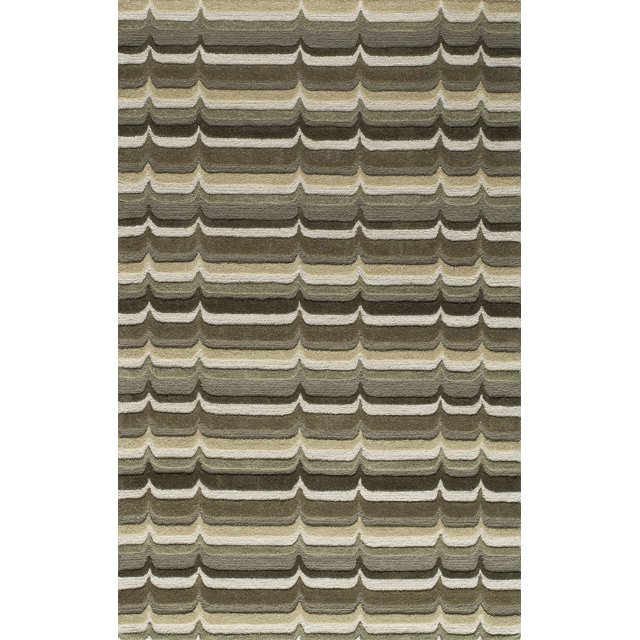 Momeni Dunes Wool Hand Tufted Sage Area Rug 5' X 8' - Walmart.com