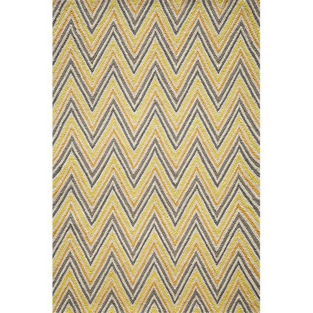 Momeni Geo Gold Chevron Hooked Area Rug - Walmart Business Supplies