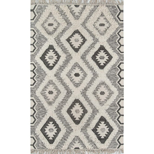 Momeni Geometric Contemporary Area Rugs, Gray - Walmart.com