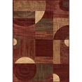 Momeni Geometric Transitional Dream Moderne Area Rugs, Red, 79" x 24 ...