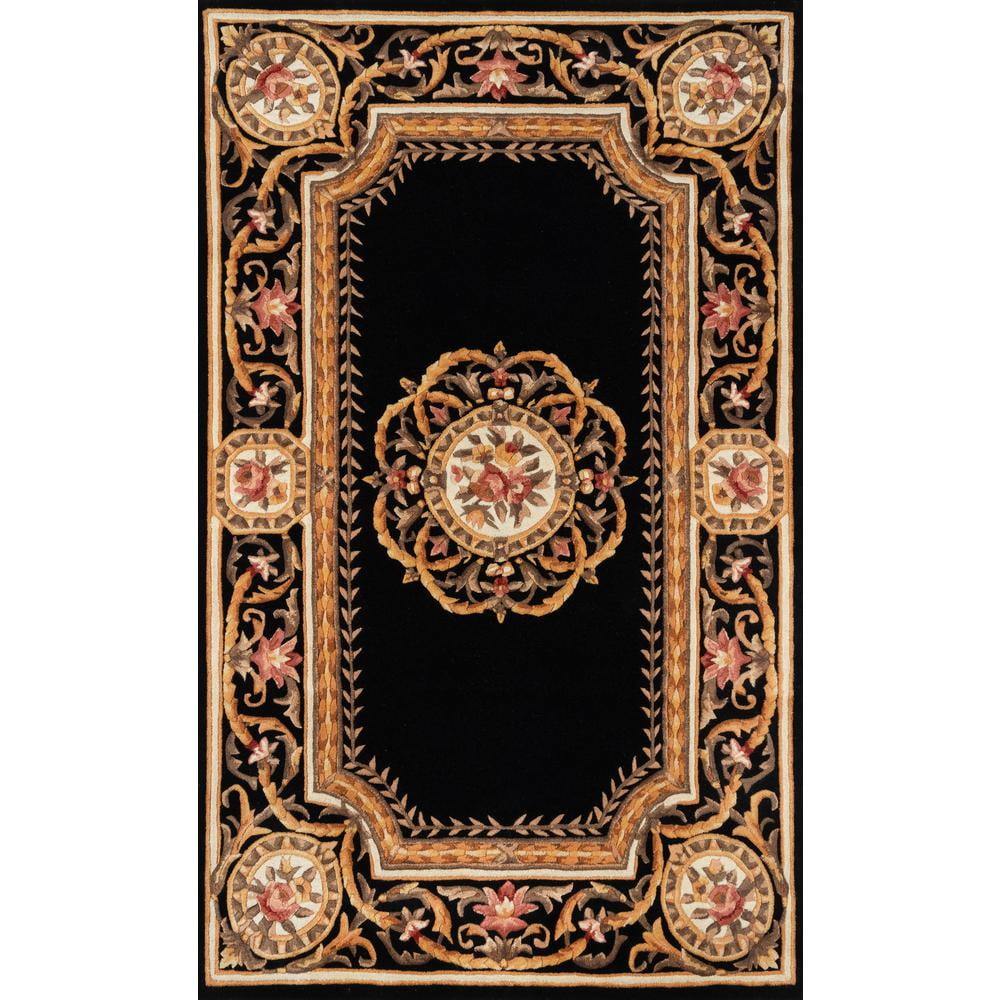 Momeni Transitional Round Area Rug, Black, 4' X 4' Round - Walmart.com