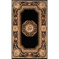Momeni Transitional Round Area Rug, Black, 4' X 4' Round - Walmart.com