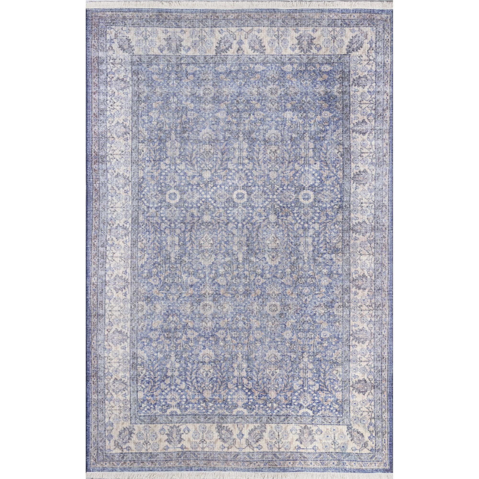 Momeni Helena Traditional Blue Area Rug 2'6" X 10' Runner - Walmart.com