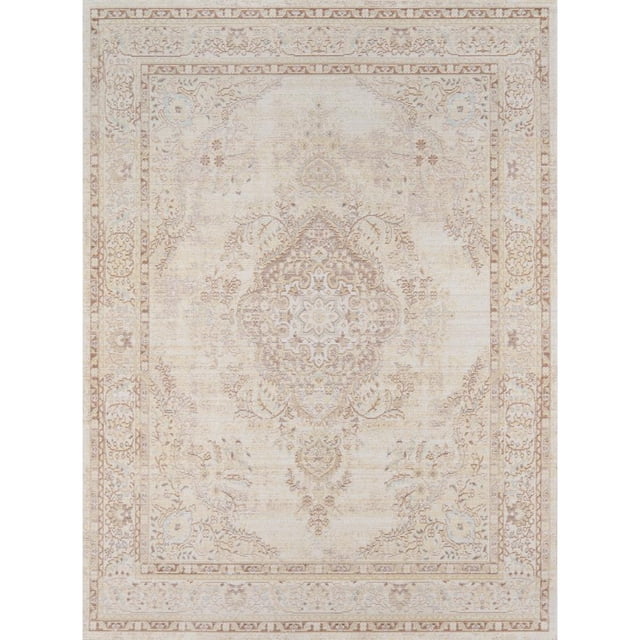 Momeni Isabella Polyester Machine Made Ivory Runner 2'3" X 8' - Walmart.com