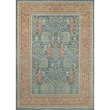 Momeni Isabella Traditional Polyester Blue Area Rug 4' X 6' - Walmart.com