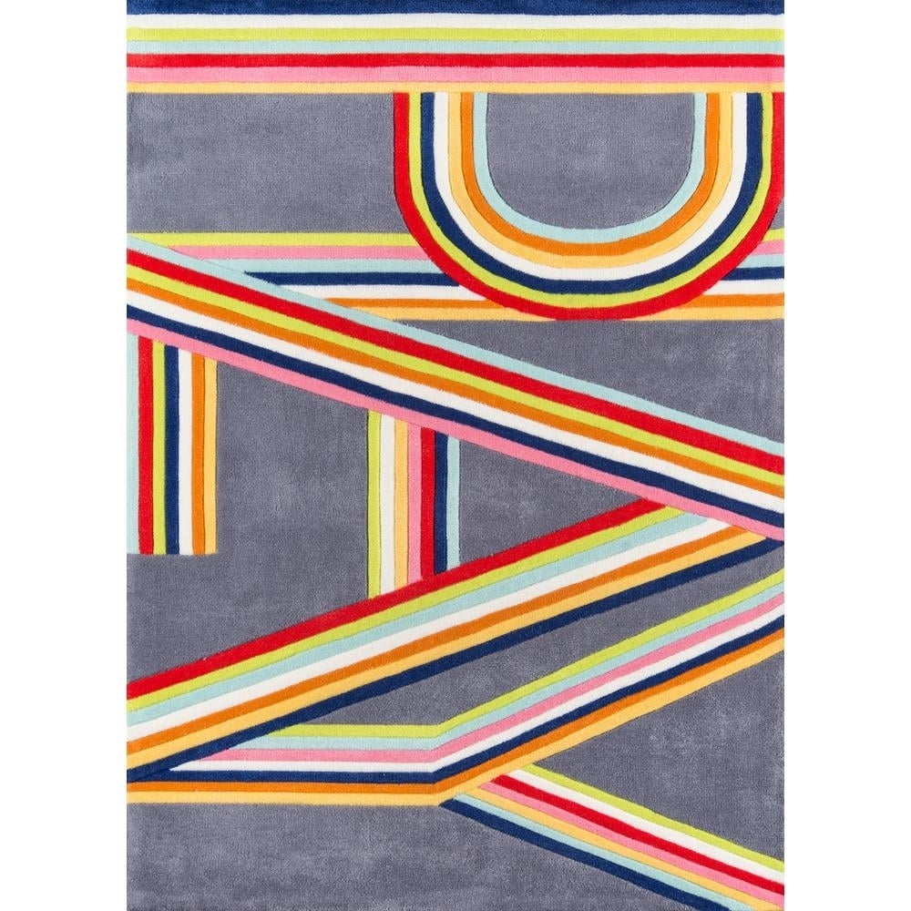 Momeni Rugs LMOTWLMT14PNK3050 Lil' Mo Hipster Collection, Kids Themed ...