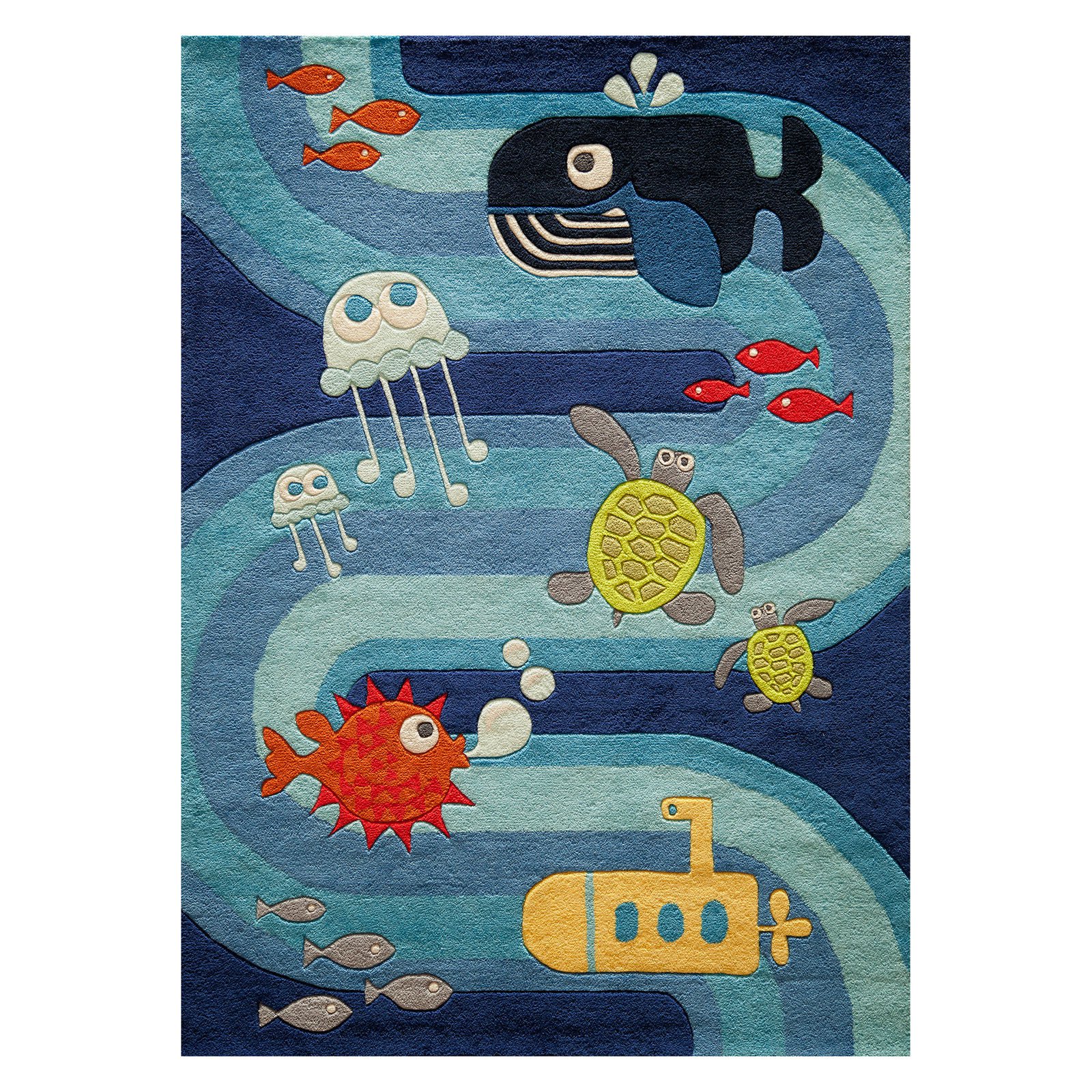 Momeni Lil Mo Whimsy Ocean Life Area Rug - Walmart.com