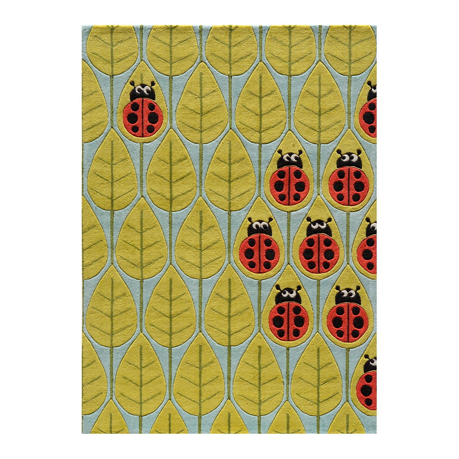 Momeni Novelty Bugs & Butterflies Modern Area Rugs, Green - Walmart.com
