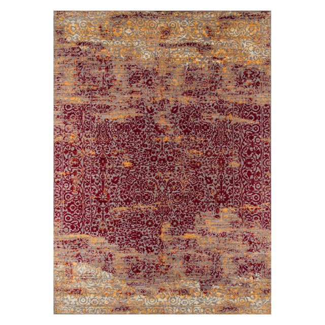 Momeni Petra Polyester Machine Made Red Area Rug 8' X 10' - Walmart.com