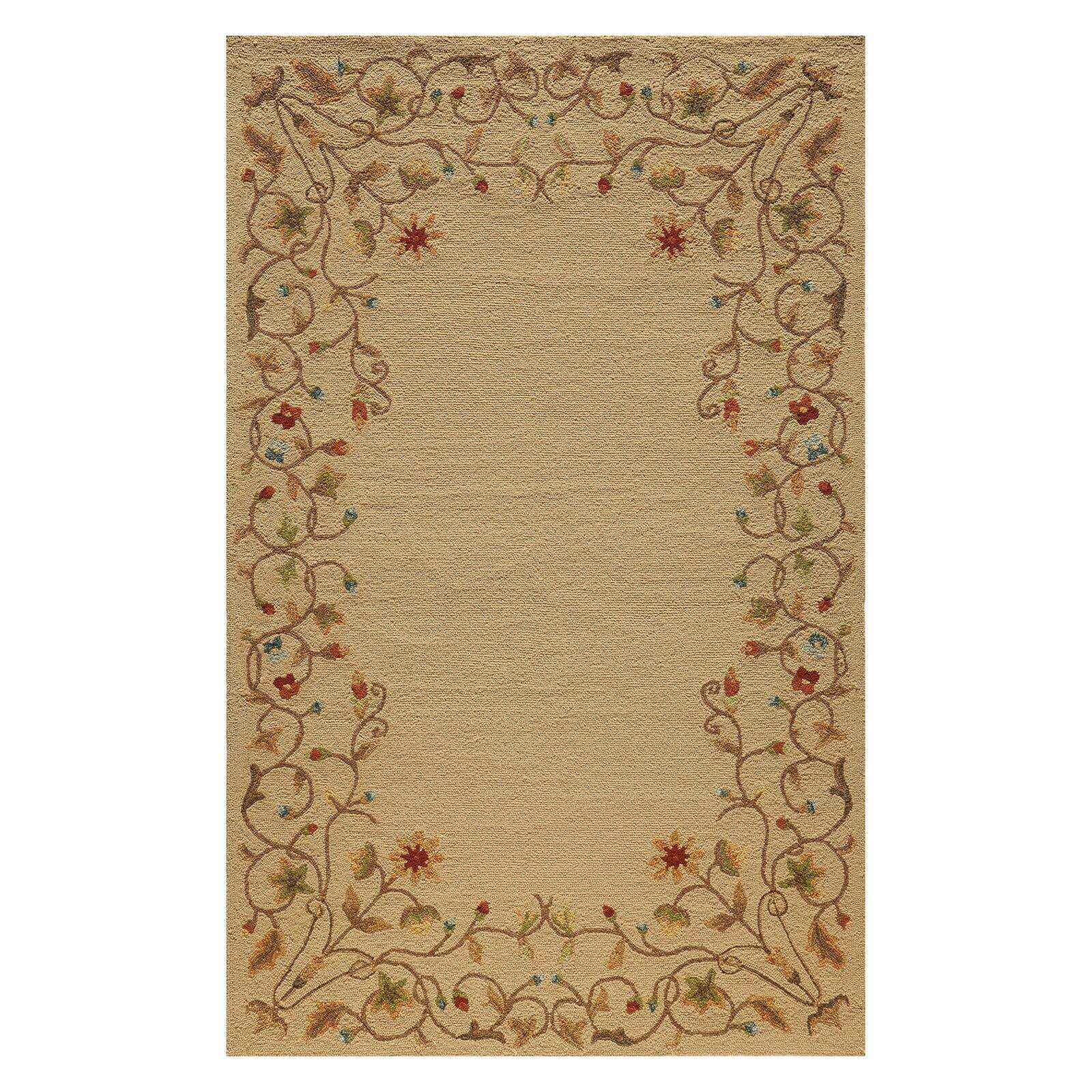 Momeni Veranda Floral Border Area Rug - Walmart.com