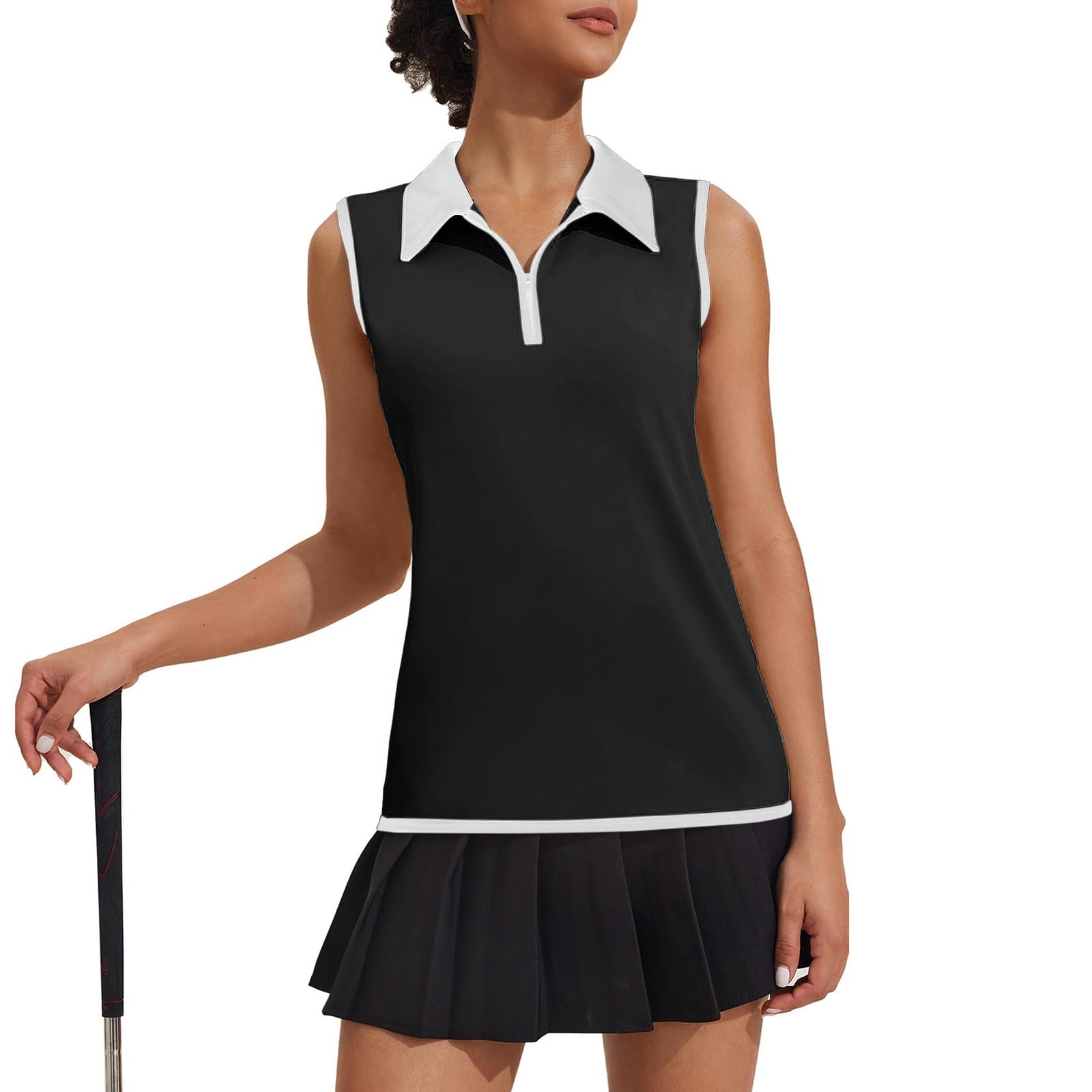 Only Moment Lightweight Soft Casual Shirts for Women Sleeveless Crew ...
