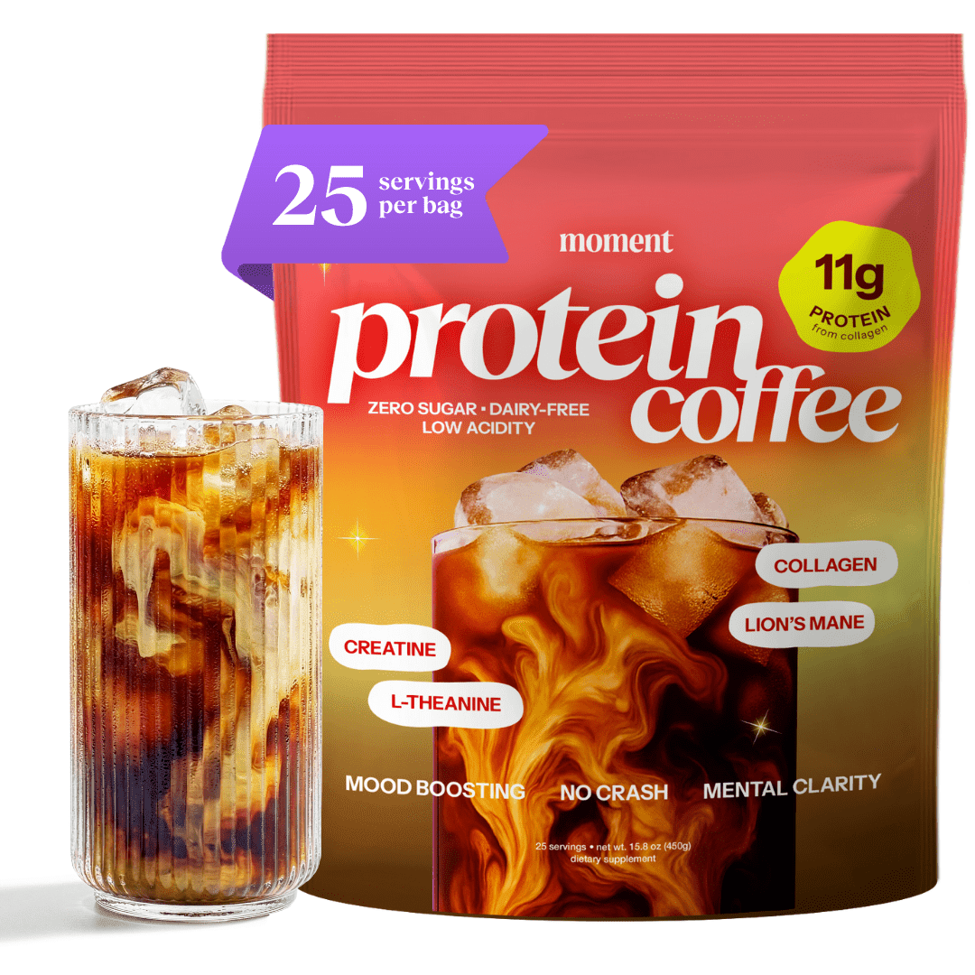 Moment Mushroom Coffee with 11g Collagen Protein & Creatine – Zero ...