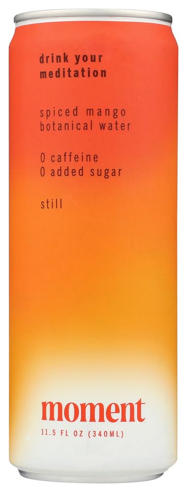 Moment Still Water Botanical Spiced Mango 11.5 fl oz (Pack Of 12 ...