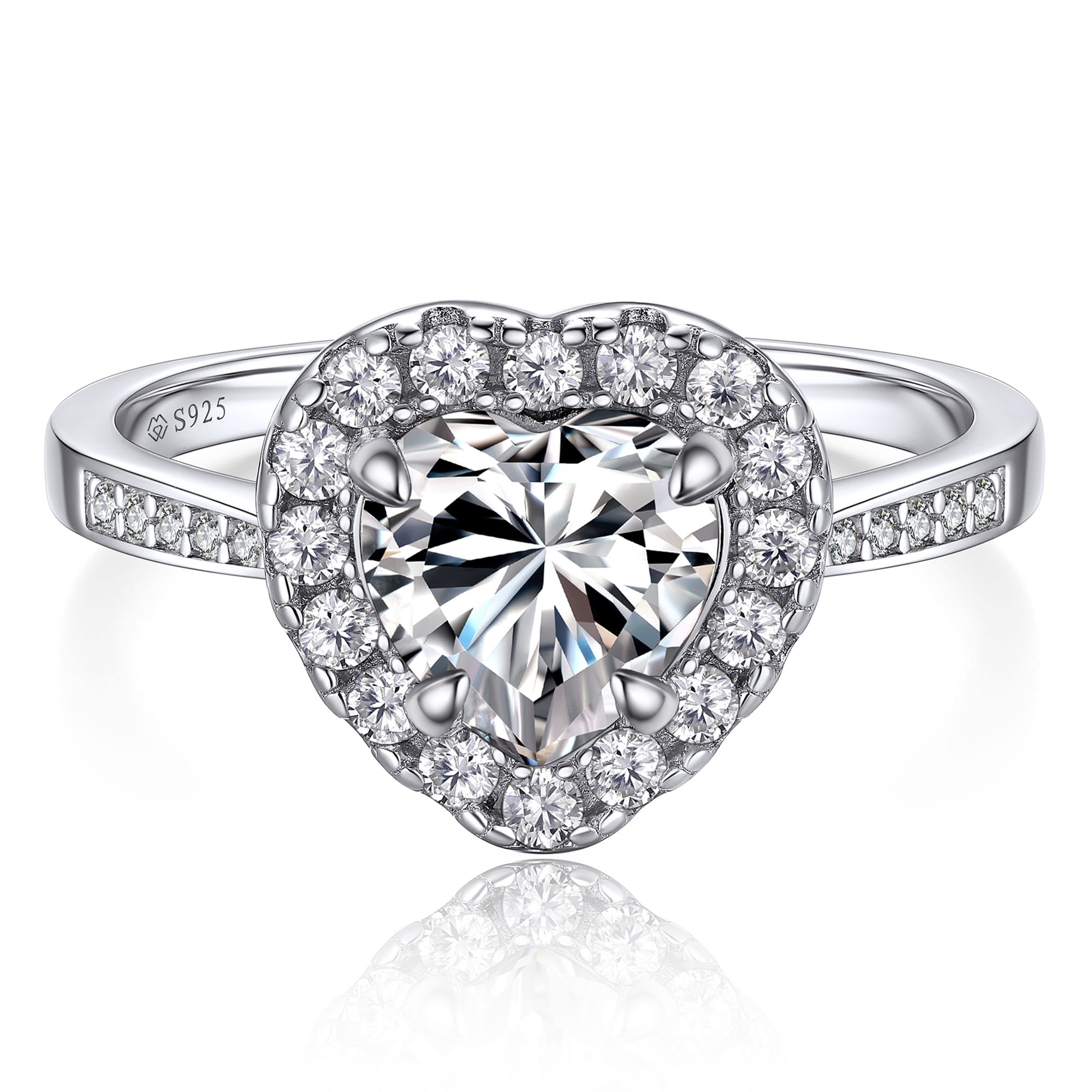 MomentWish Anniversary Gift for Women, 1Carat Moissanite Simulated ...