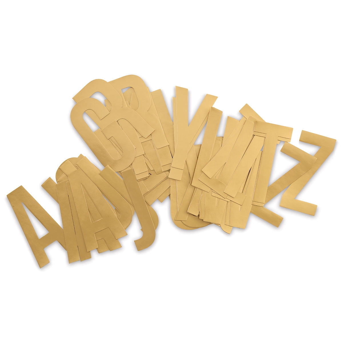 Momenta Cardstock Alphabet Stickers - Gold Foil, 4"H - Walmart.com