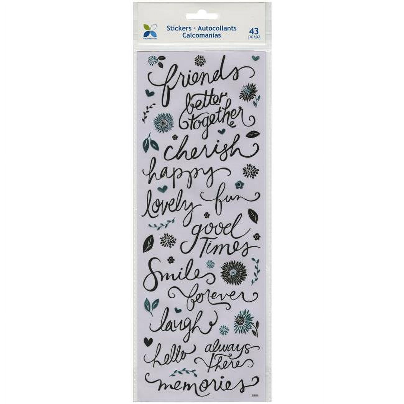 Momenta 23055 Vellum Stickers - Friend - Walmart.com
