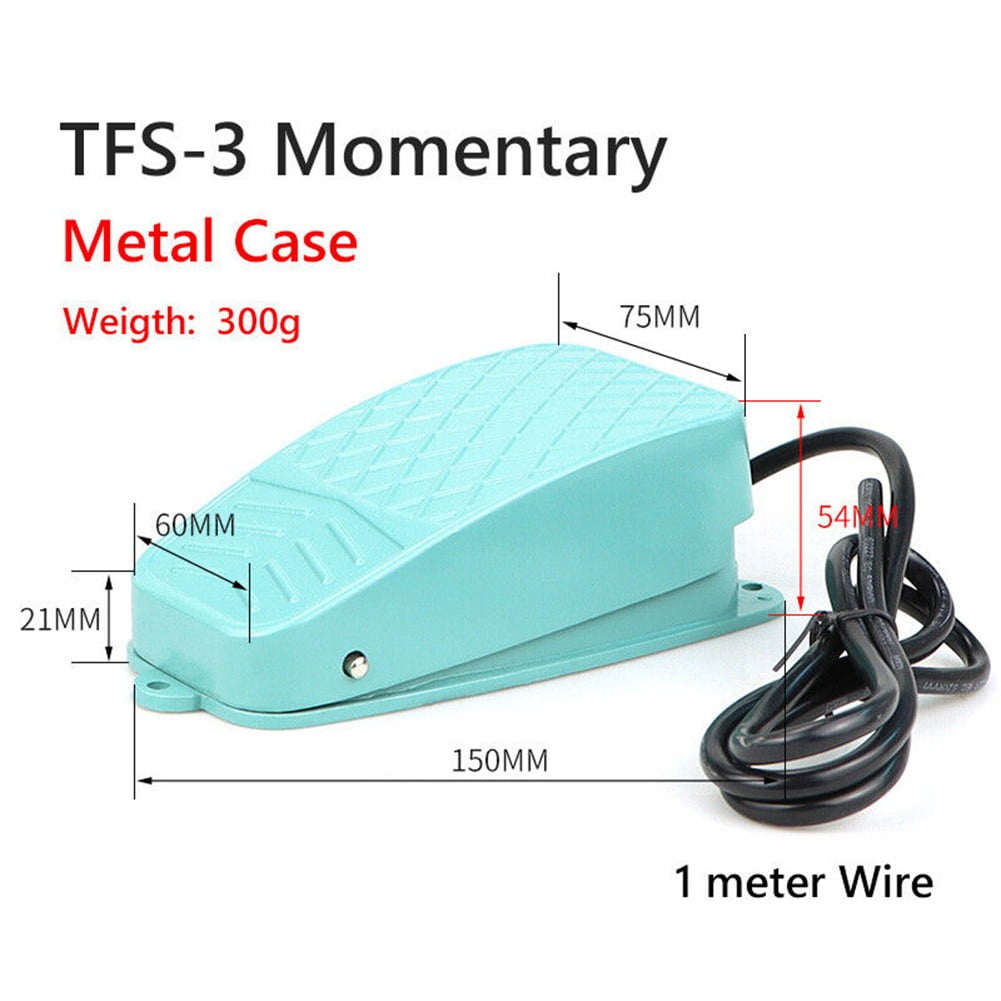 Momentary Foot Switch Pedal Industrial Heavy Duty Anti-Slip Electric ...