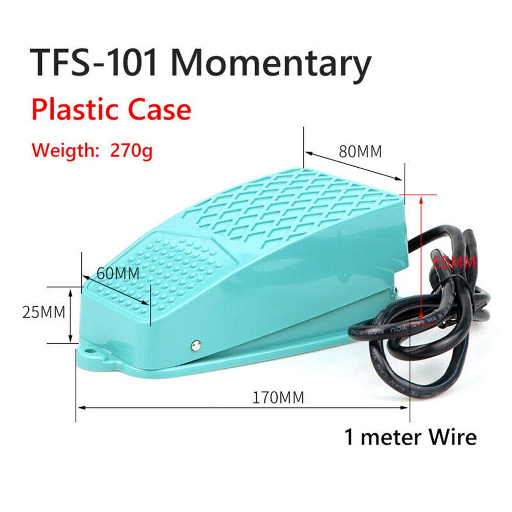 Momentary Foot Switch Pedal Industrial Heavy Duty Anti-Slip Electric ...