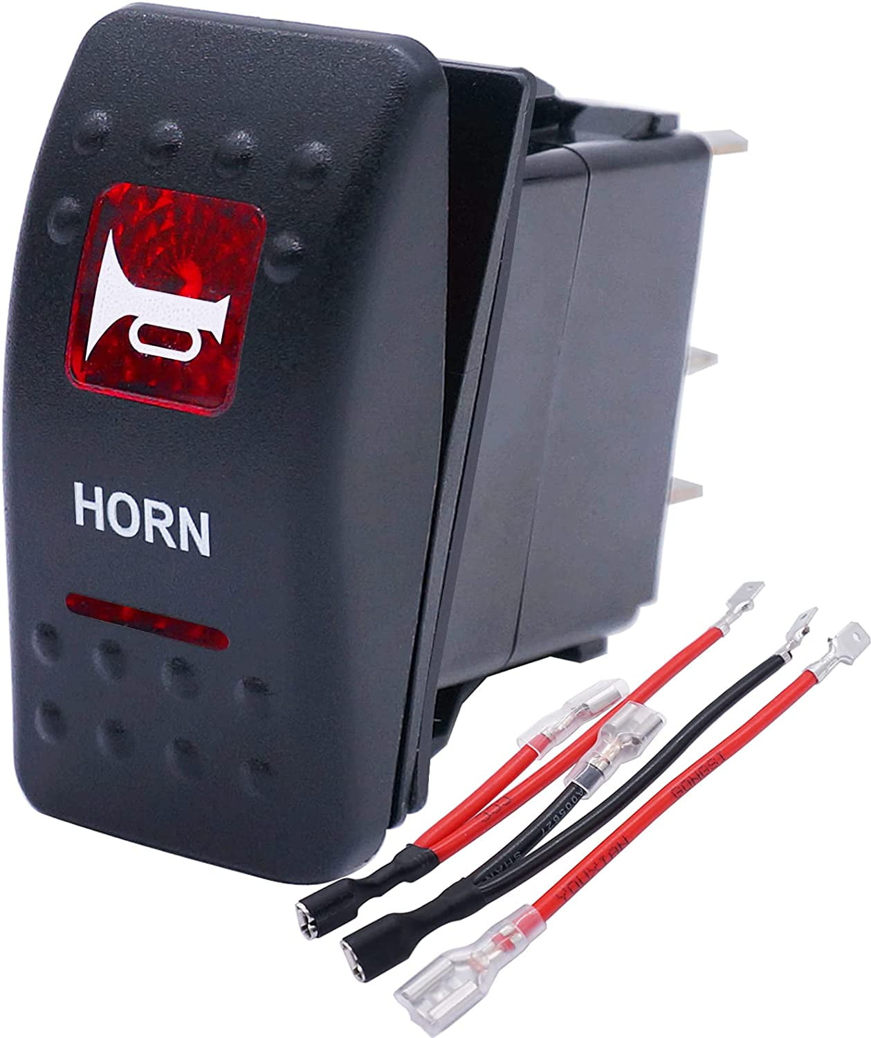 /Momentary Horn Rocker Toggle Switch SPST 5 Pin 20A 12V 24VDC ON Off ...