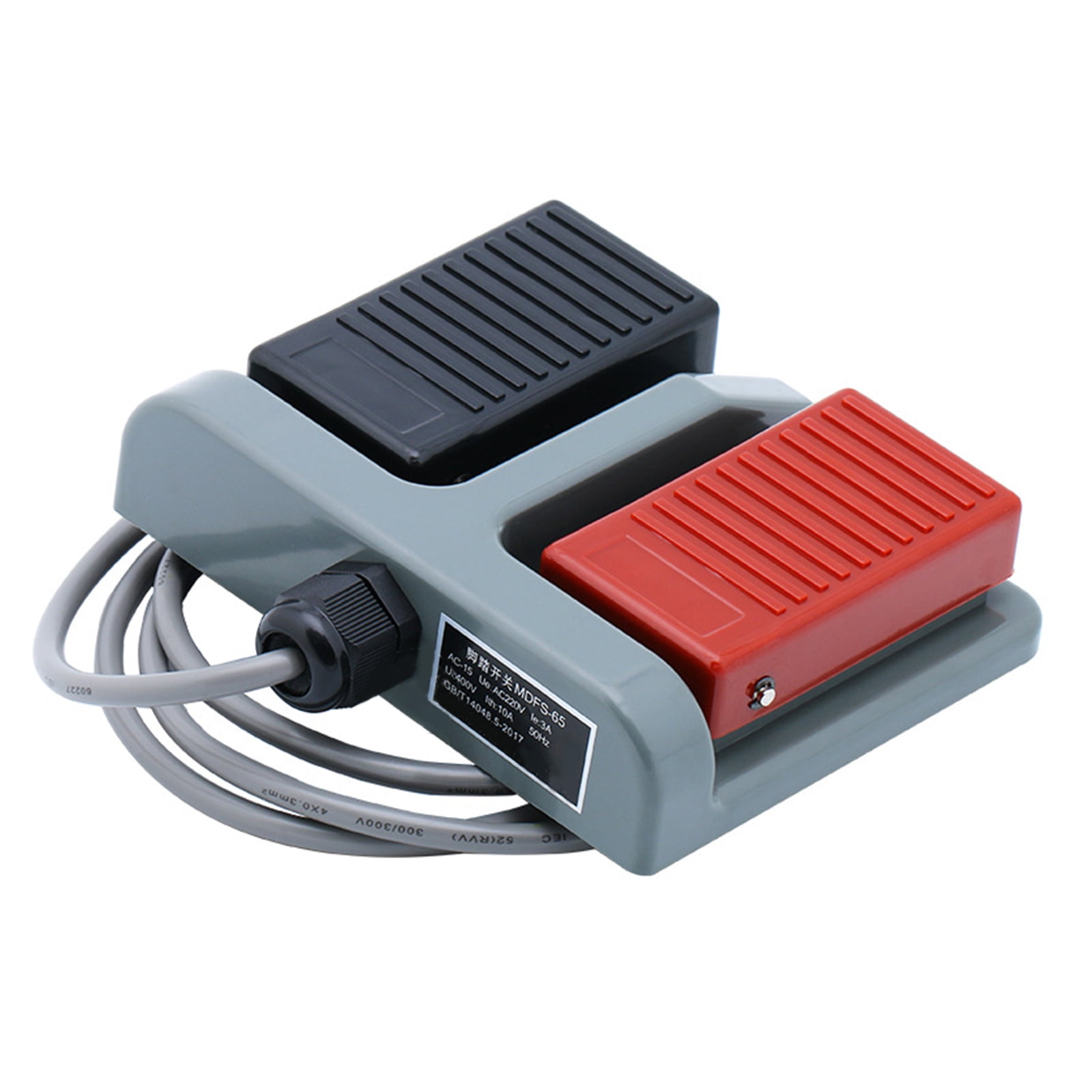 Momentary Plastic Foot Switches Replacement Nonslip Double Foot Pedal ...