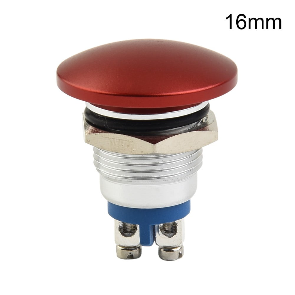Momentary Push Button Switch,Mushroom Cap NO ON&Off Waterproof ...