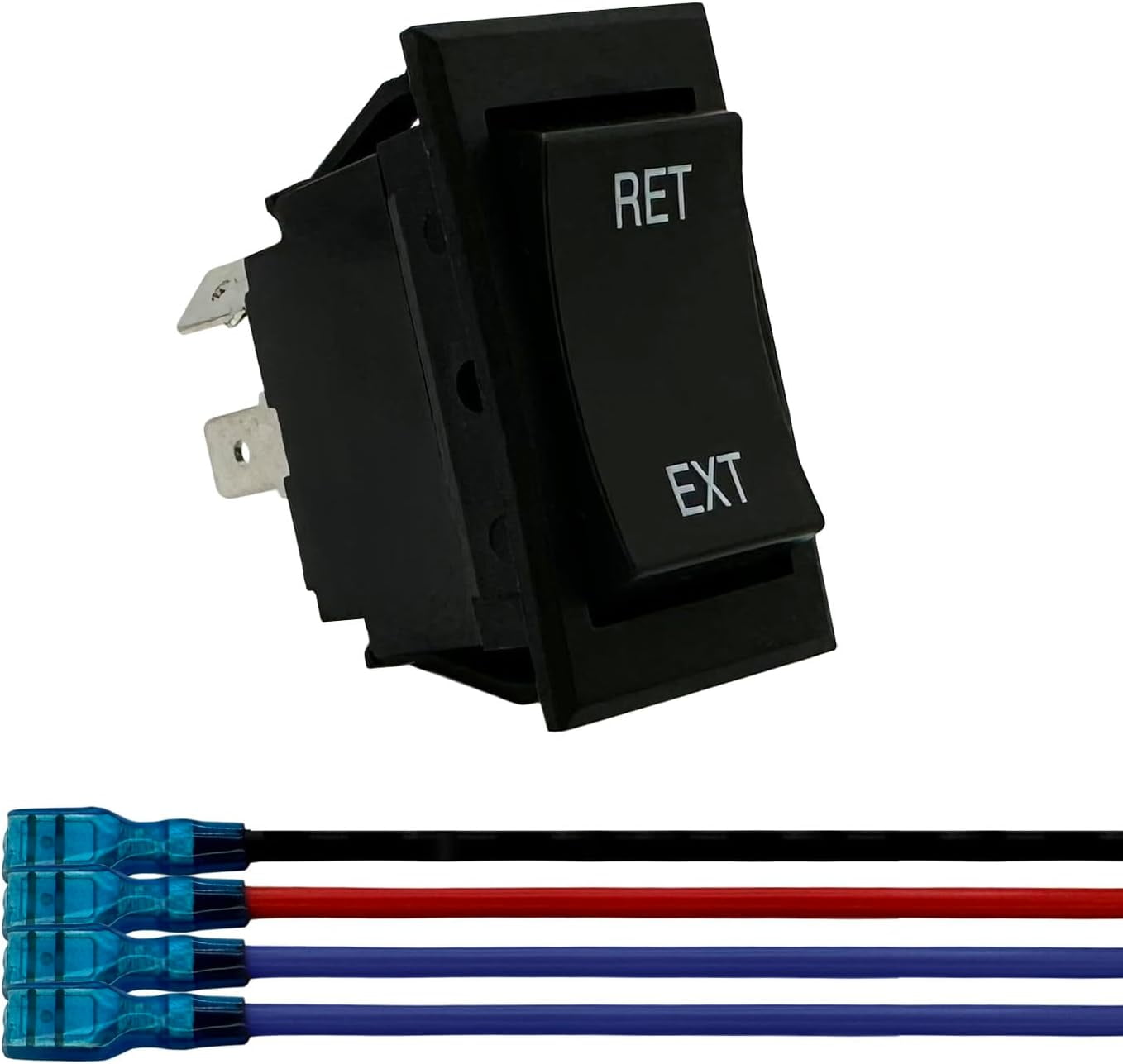 Momentary Reverse Polarity Rocker Switch with Wires for RV Tongue ...