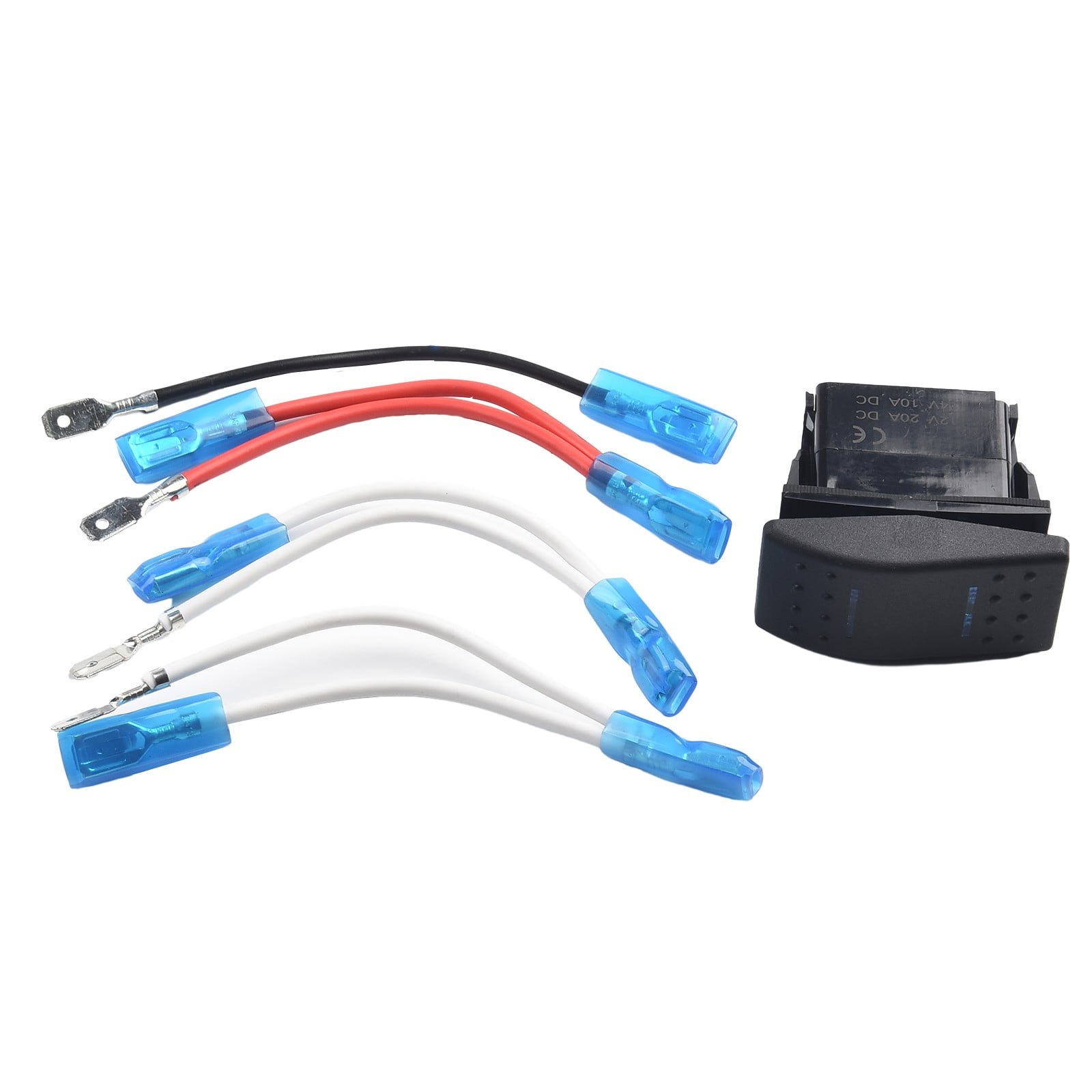 Momentary Rocker Switch Toggle On/Off/On 12V/20A 7Pin DPDT Blue LED ...