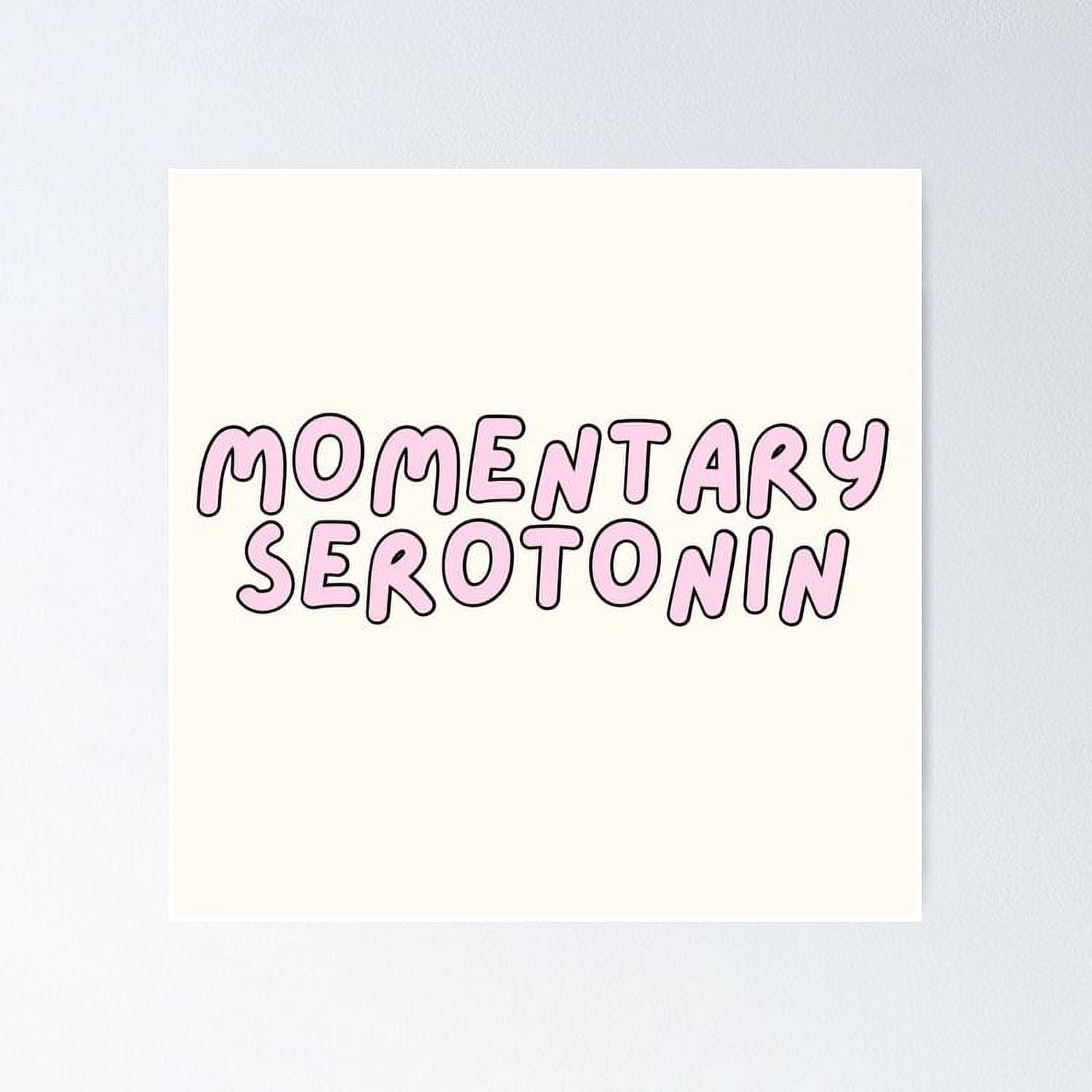 Momentary Serotonin Poster- Unframed Poster | Wall Art | Perfect For ...