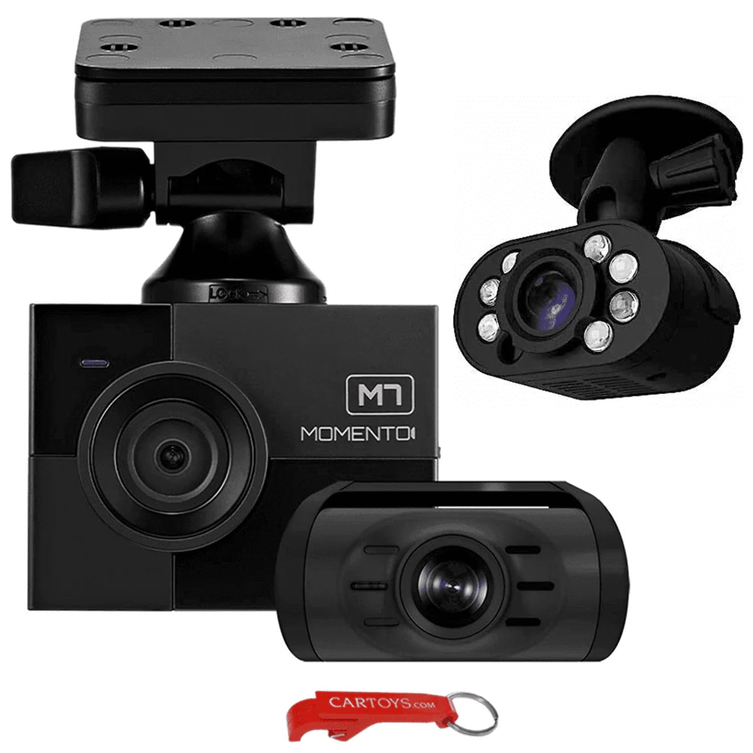 Momento M7 MD-7200 2K Quad-HD Front & Rear Dash Camera and Interior Camera Bundle. Parking Mode ...
