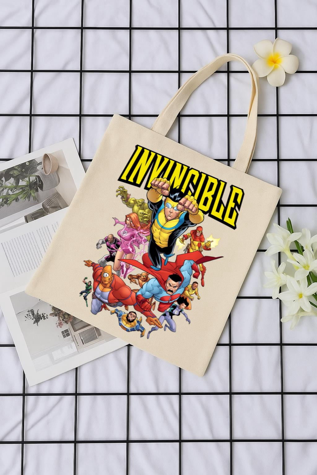 Momentum Best Invincible Ever Tote Bag Bold Superhero Comic Book Fan ...