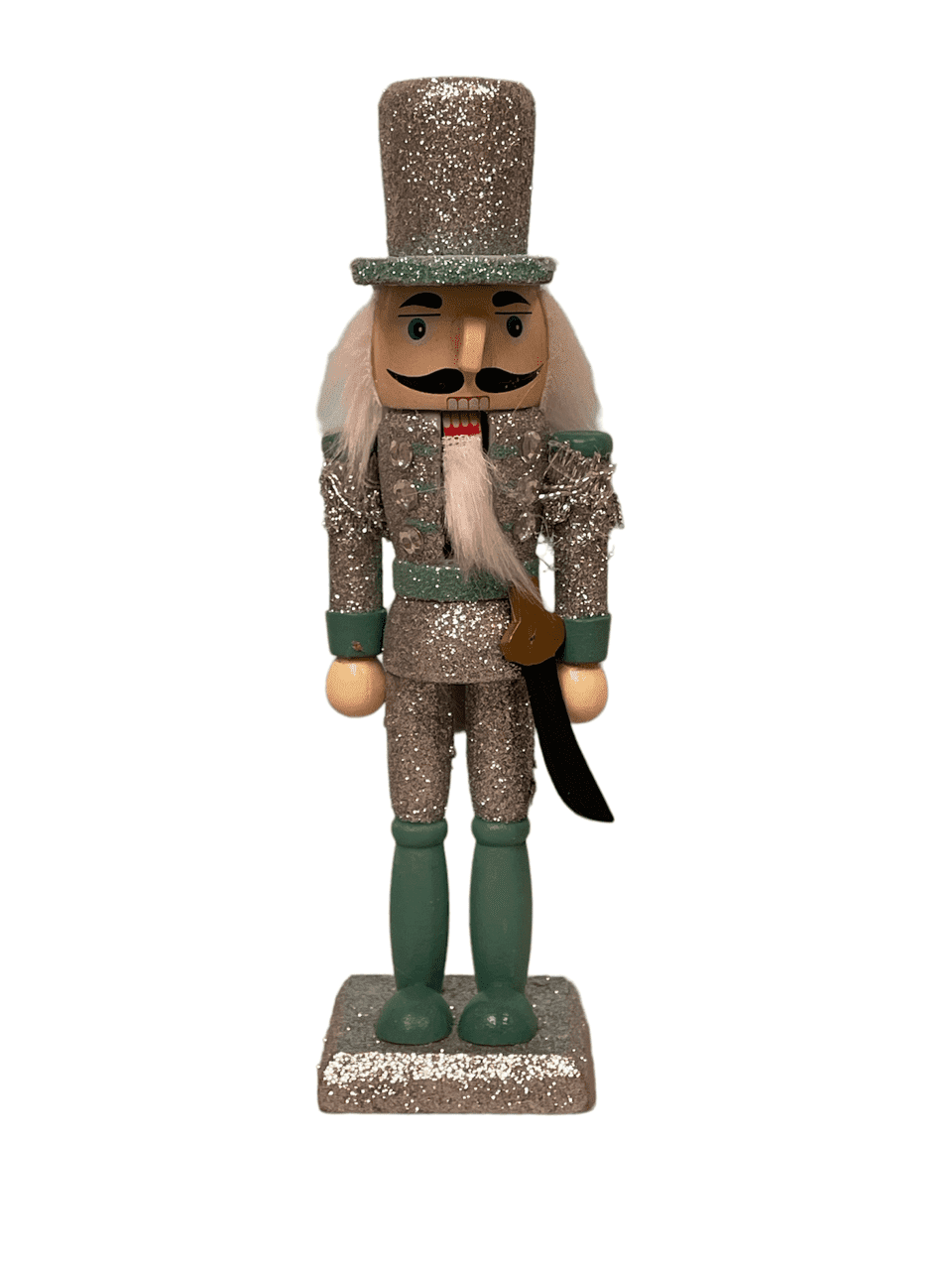Momentum Brands Glittered Wooden Nutcracker Soldier, 8 1/4" Tall ...