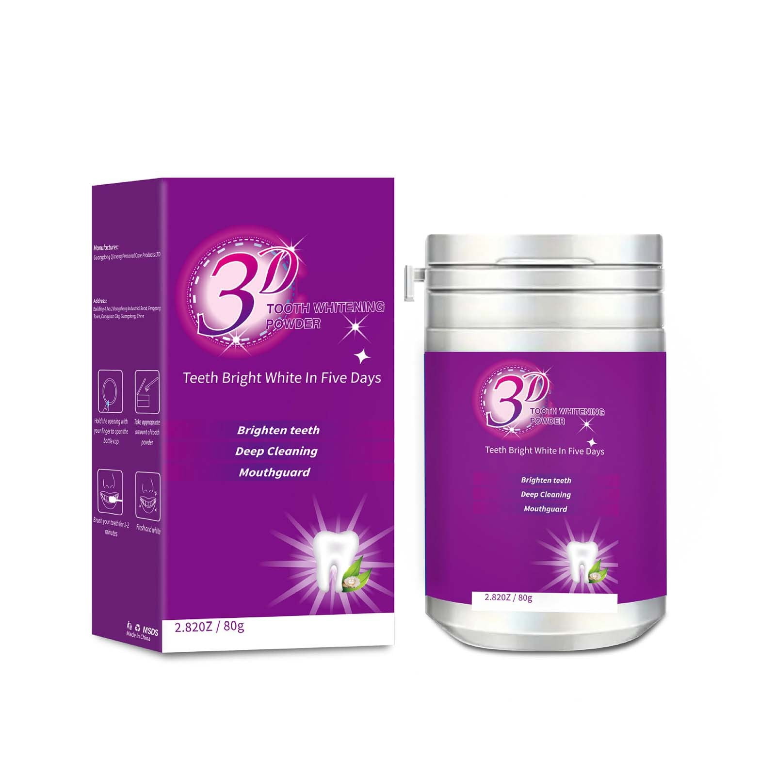 Momihoom 3 Days Tooth Powder, Teeth Whitening Powder, Bright Teeth ...