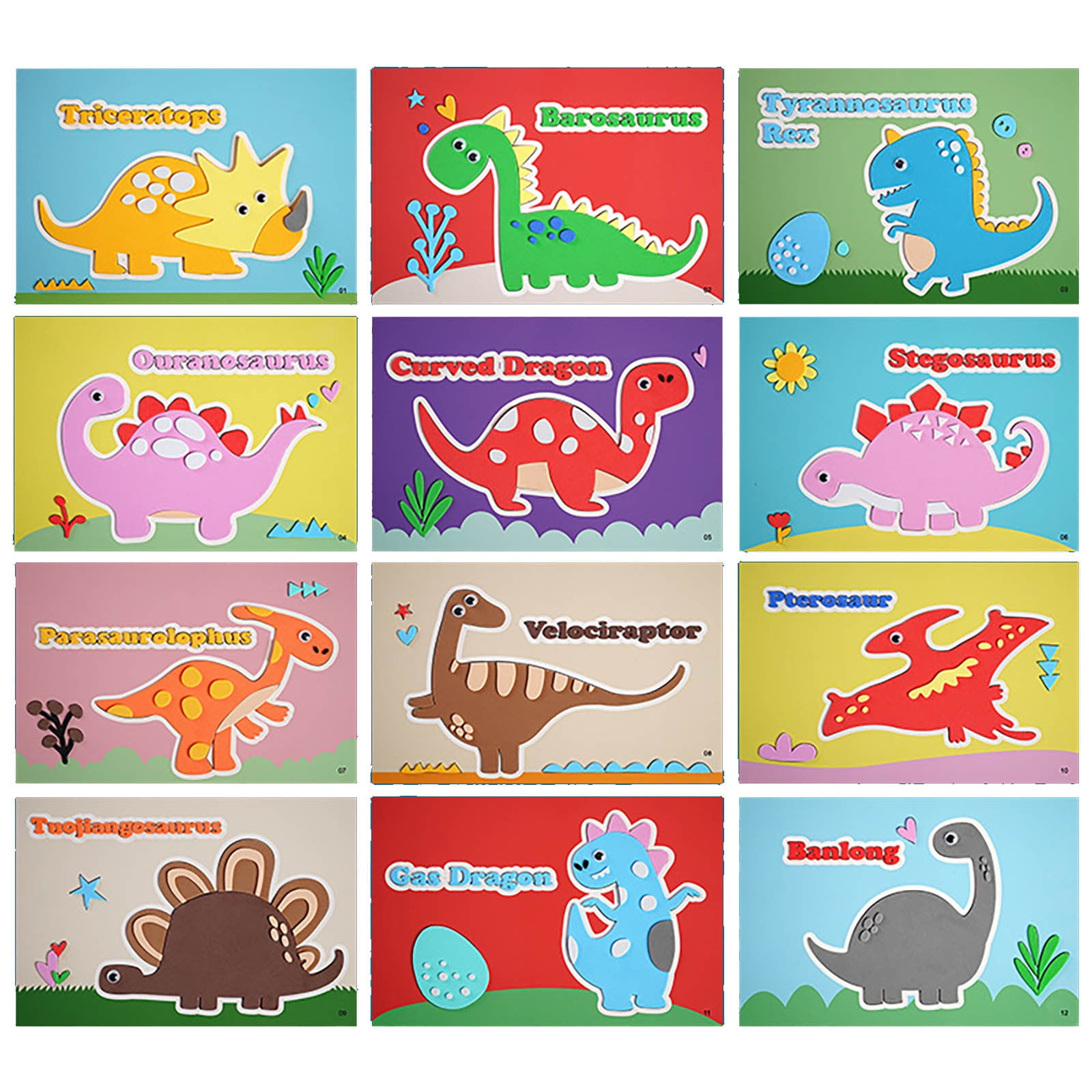 Momihoom 3D EVA Foam Stickers for Toddlers Sticky Foam DIY Craft ...