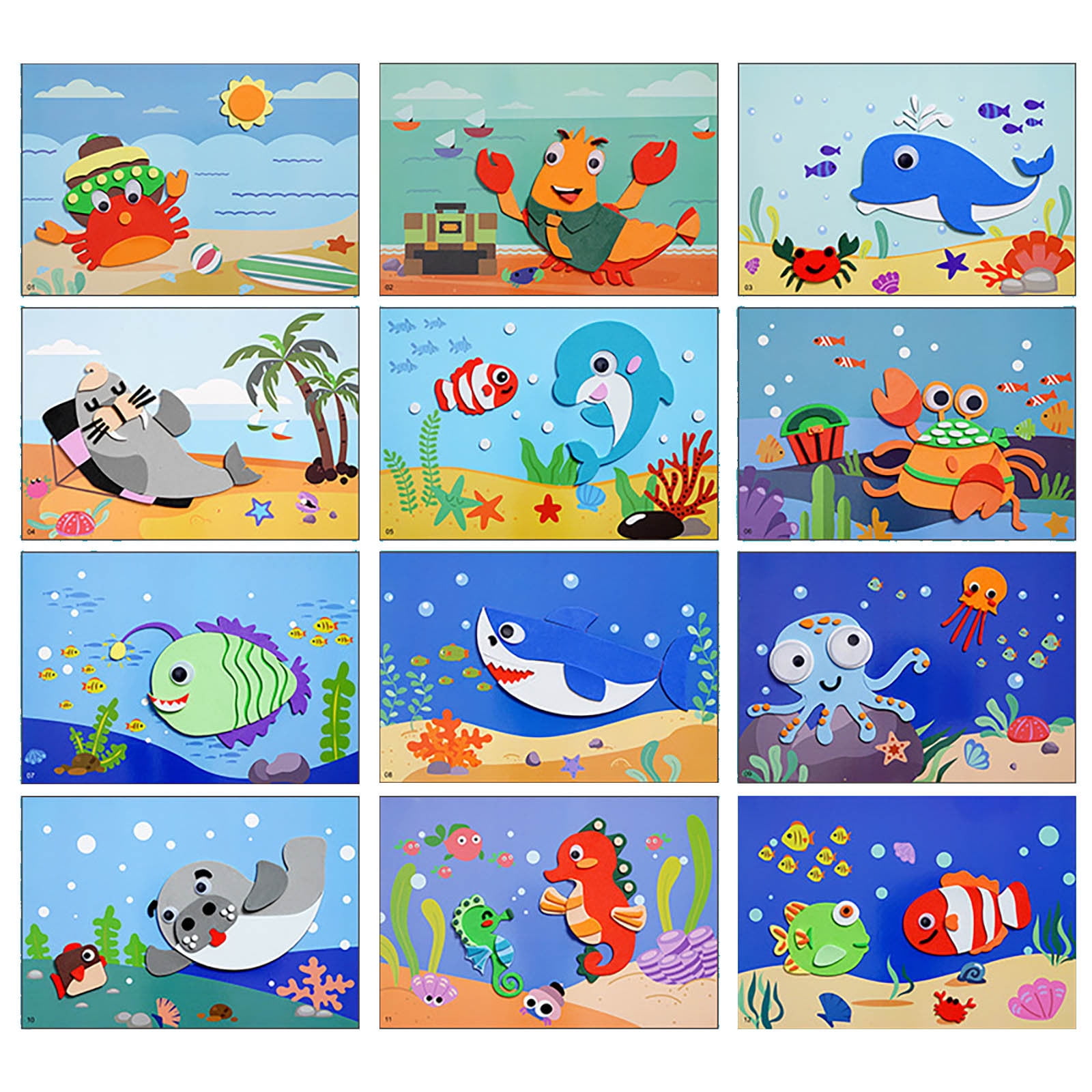 Momihoom 3D EVA Foam Stickers for Toddlers Sticky Foam DIY Craft ...