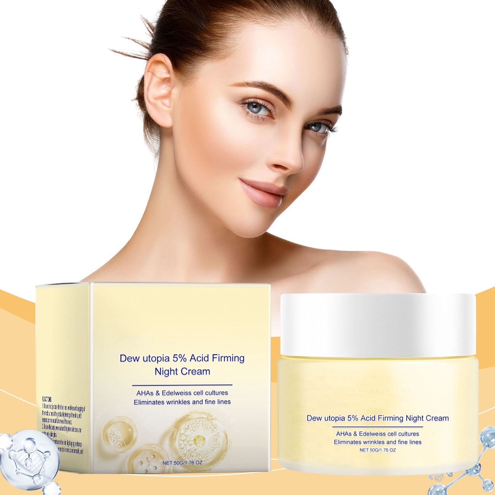 Momihoom 5% Acid Firming Night Cream - Walmart.com