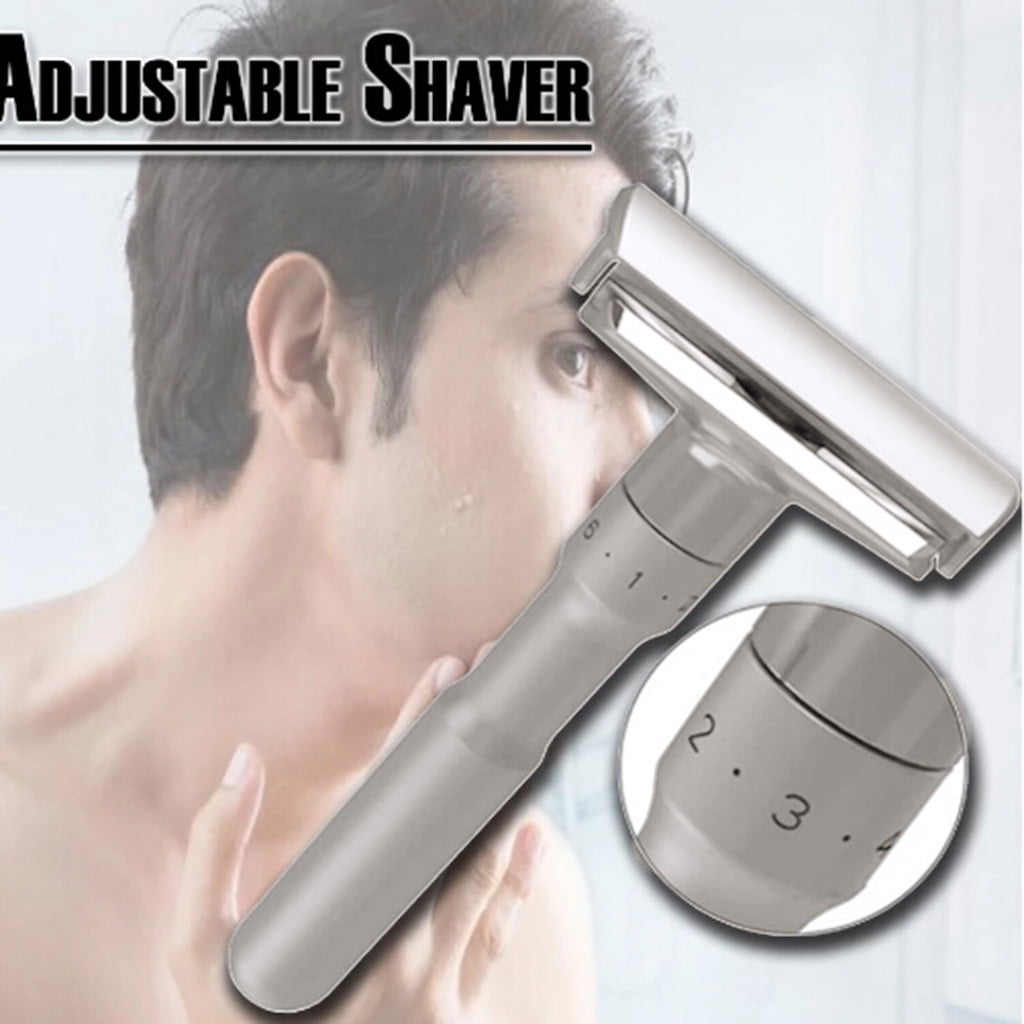 Momihoom Adjustable Manual Safety Razor Shaver, 1-6 Files Safety Mens ...