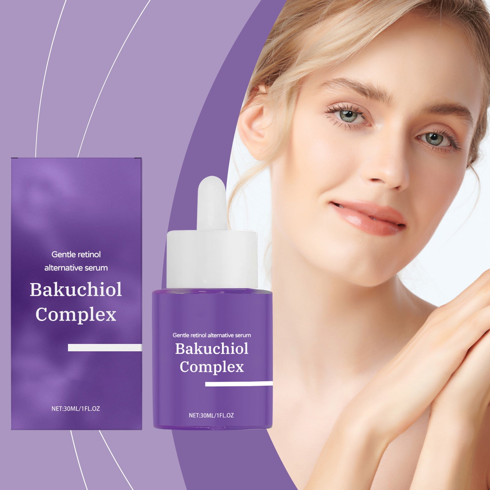 Momihoom Bakuchiol Retinol Serum - Anti Aging Serum for Face & Eyes ...
