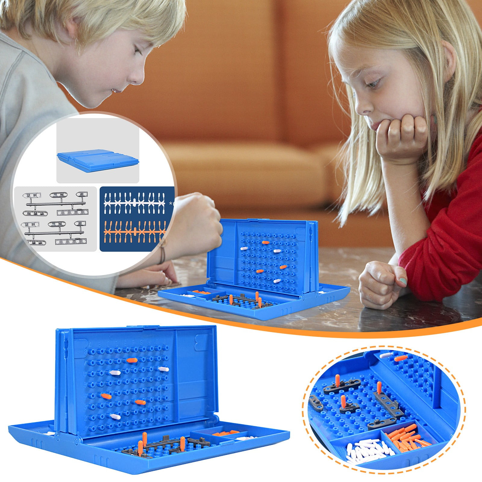 Momihoom Battleship Classic Board Game, Strategy Game for Kids Ages 7 ...