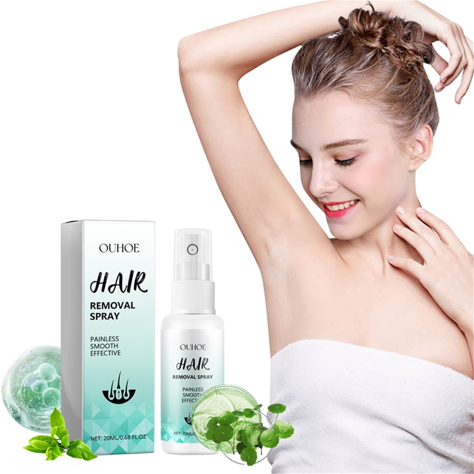 Momihoom Beeswax Hair Removal Mousse, Gentle Beeswax Hair Removal ...