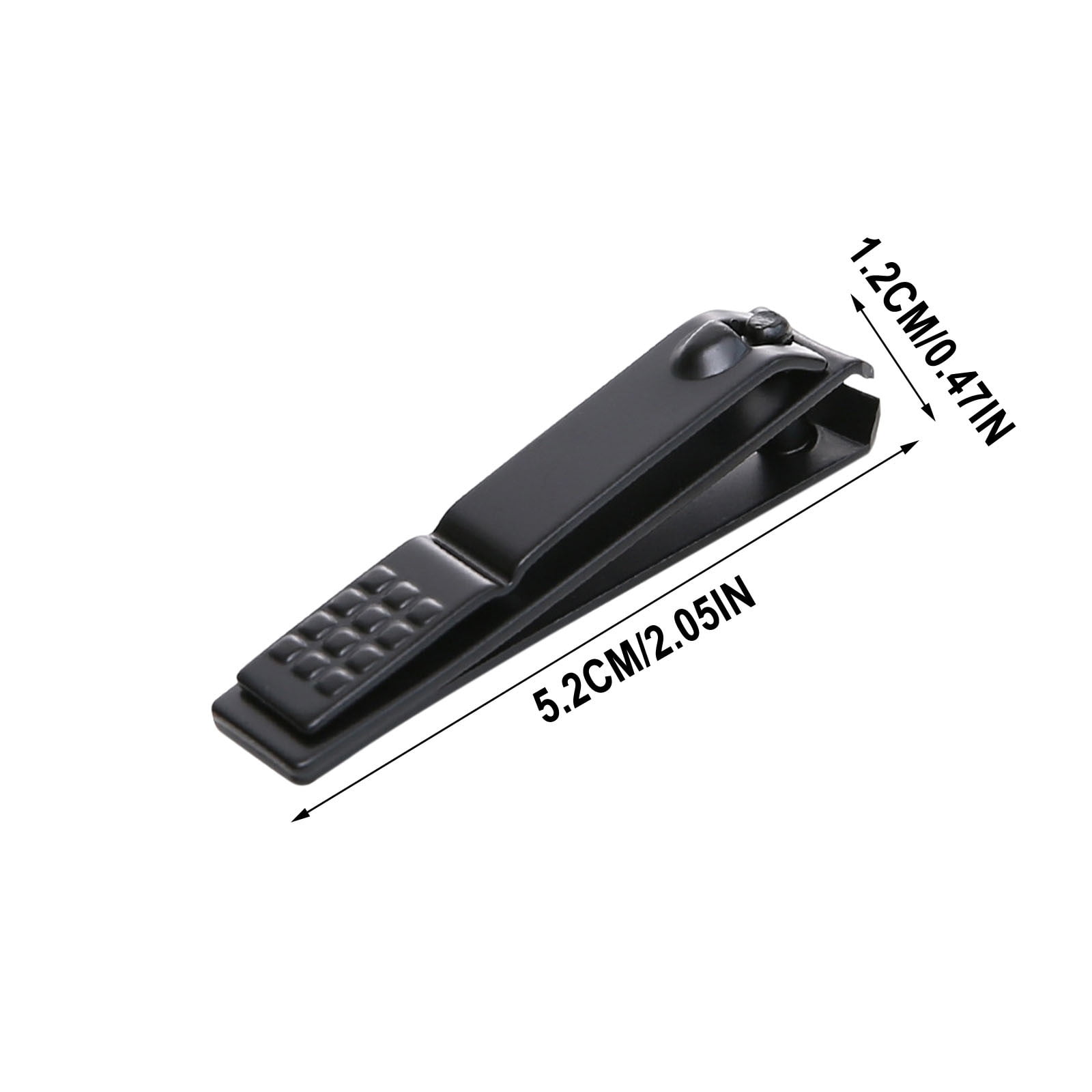 Momihoom Black Silver Nail Clippers Stainless Steel Nail Cutter Thick ...