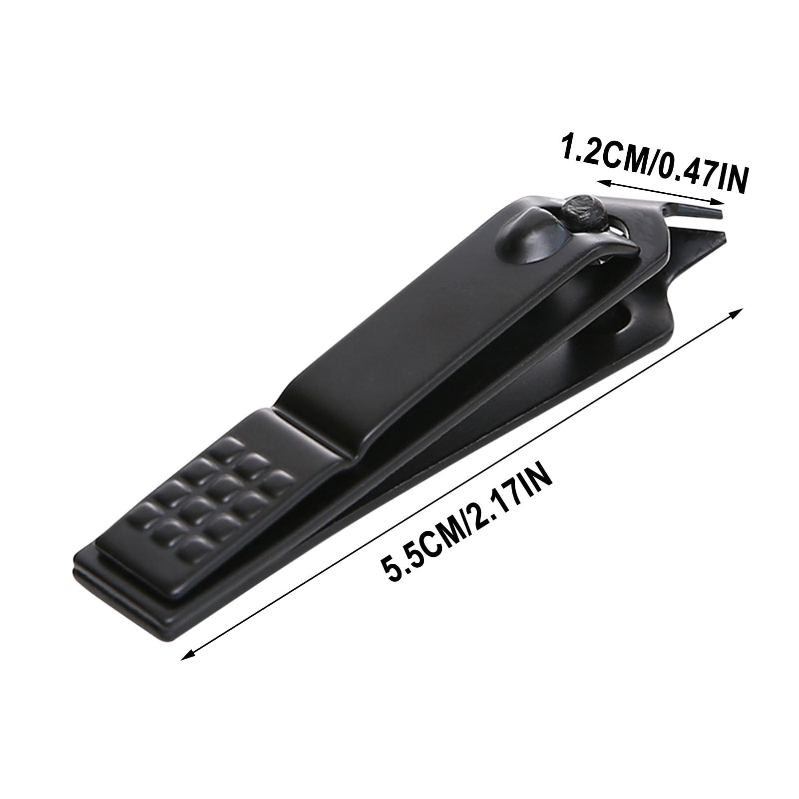 Momihoom Black Silver Nail Clippers Stainless Steel Nail Cutter Thick ...